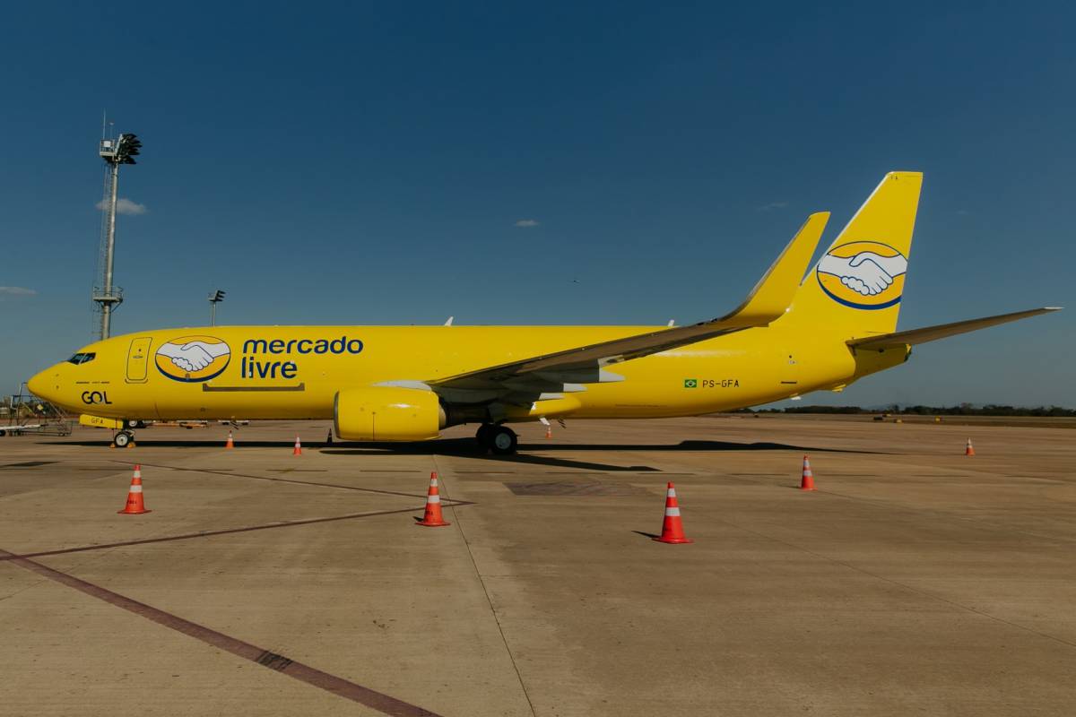 GOL e Mercado Livre completam 6 meses de parceria com chegada de novo avião cargueiro ...